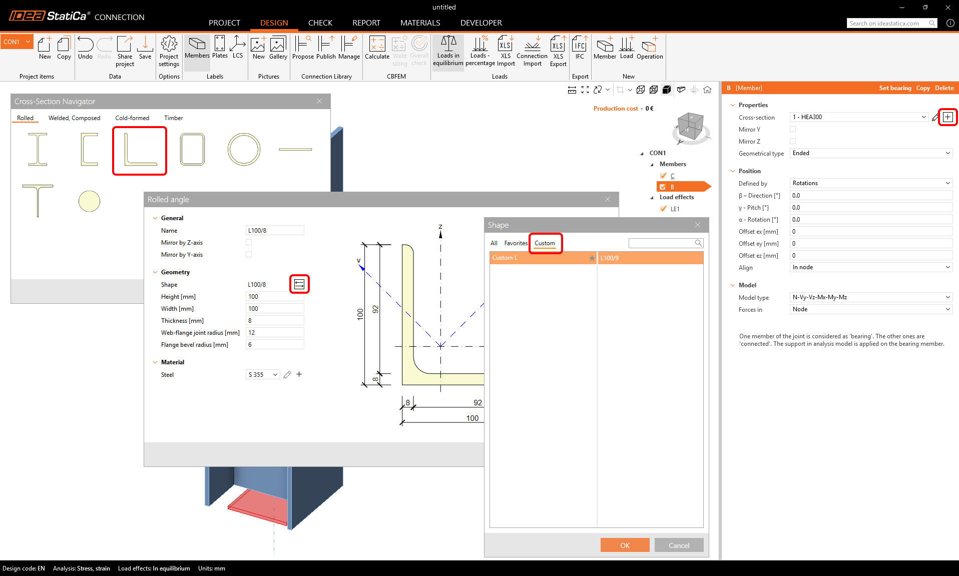 Saving of user-defined cross-sections to MPRL | IDEA StatiCa